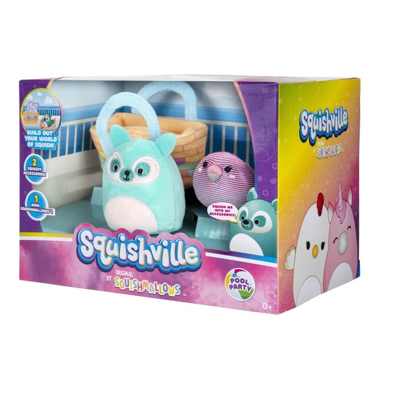 Squishmallows | Toys | New Squishmallows Squishville Pool Party Lance ...